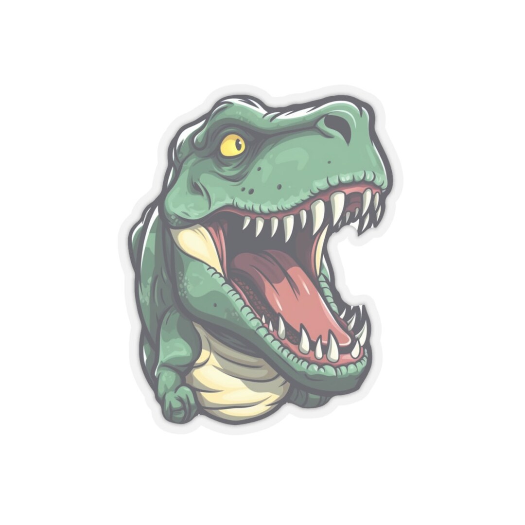 T-rex Dinosaur Laptop Sticker, Jurassic World Decor, Dino Lover Gift, T ...