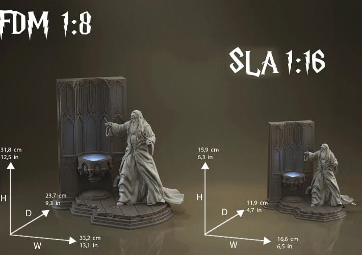 Dumbledore STL, Pensieve STL, Dumbledore 3D Model, Dumbledore 3D Print ...