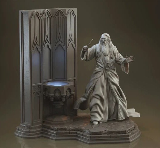 Dumbledore STL, Pensieve STL, Dumbledore 3D Model, Dumbledore 3D Print ...