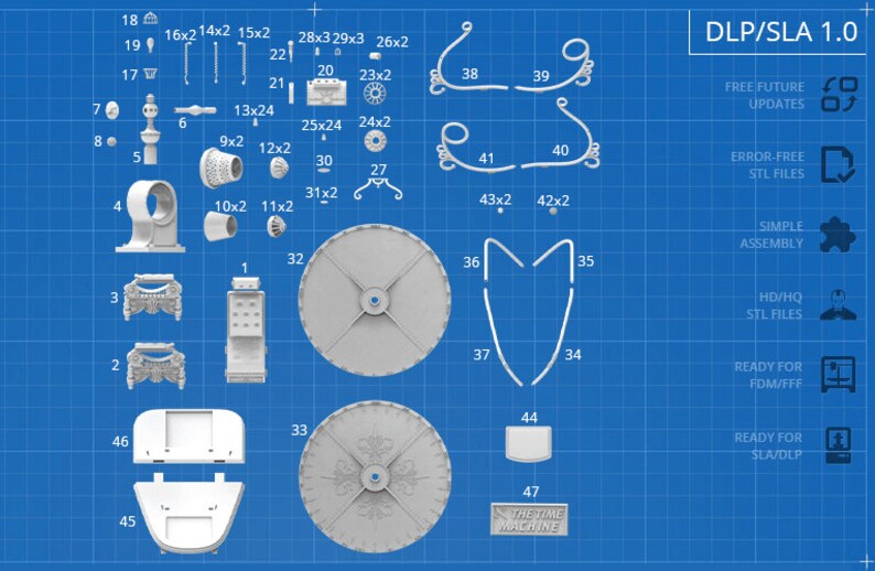 Time Machine STL, Time Machine 3D Model, Time Machine 3D Print Files ...