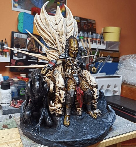 Predator on Throne STL, Predator 3D Model, Predator 3D Print Files ...