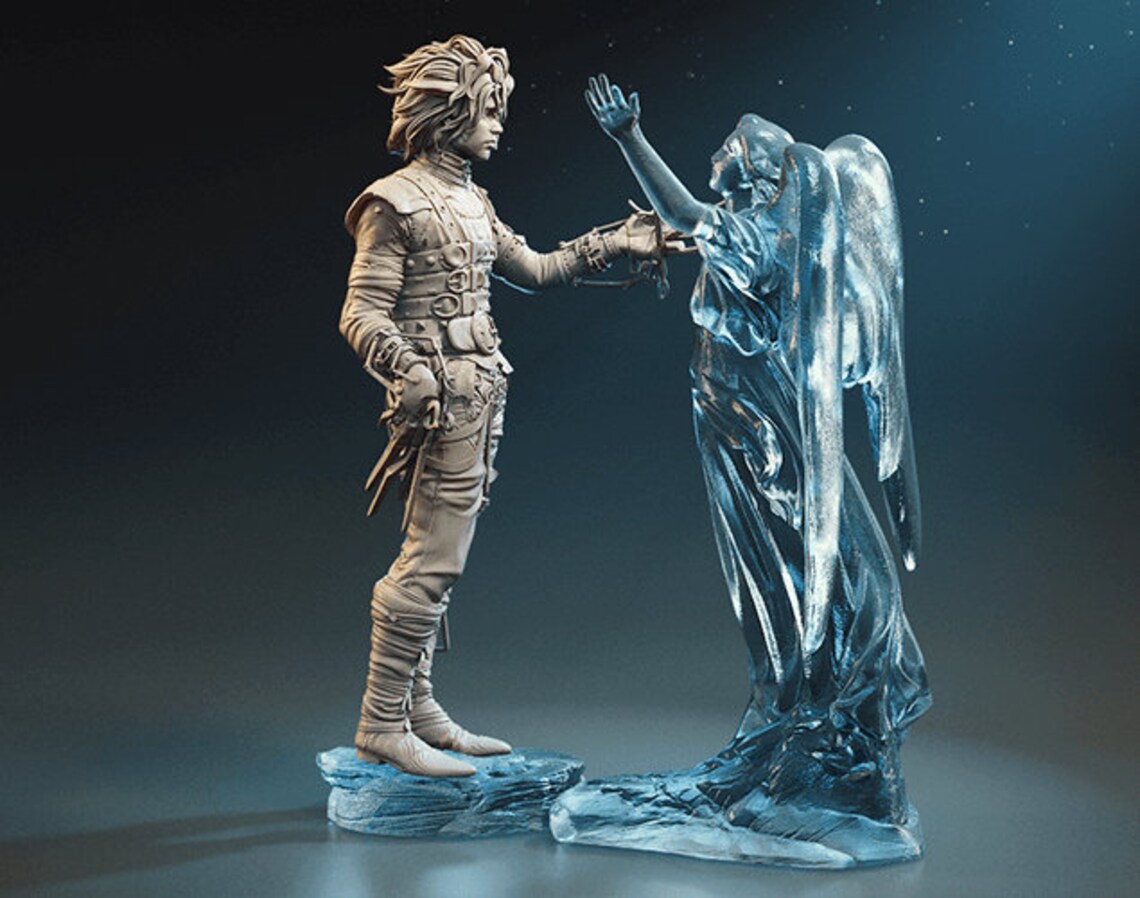 Edward Scissorhands STL, Scissorhands 3D Model, Scissorhands 3D Print Files, Scissorhands Statue ...