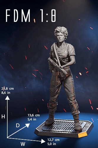 Ellen Ripley STL, Ellen Ripley 3D Model, Ellen Ripley 3D Print Files ...