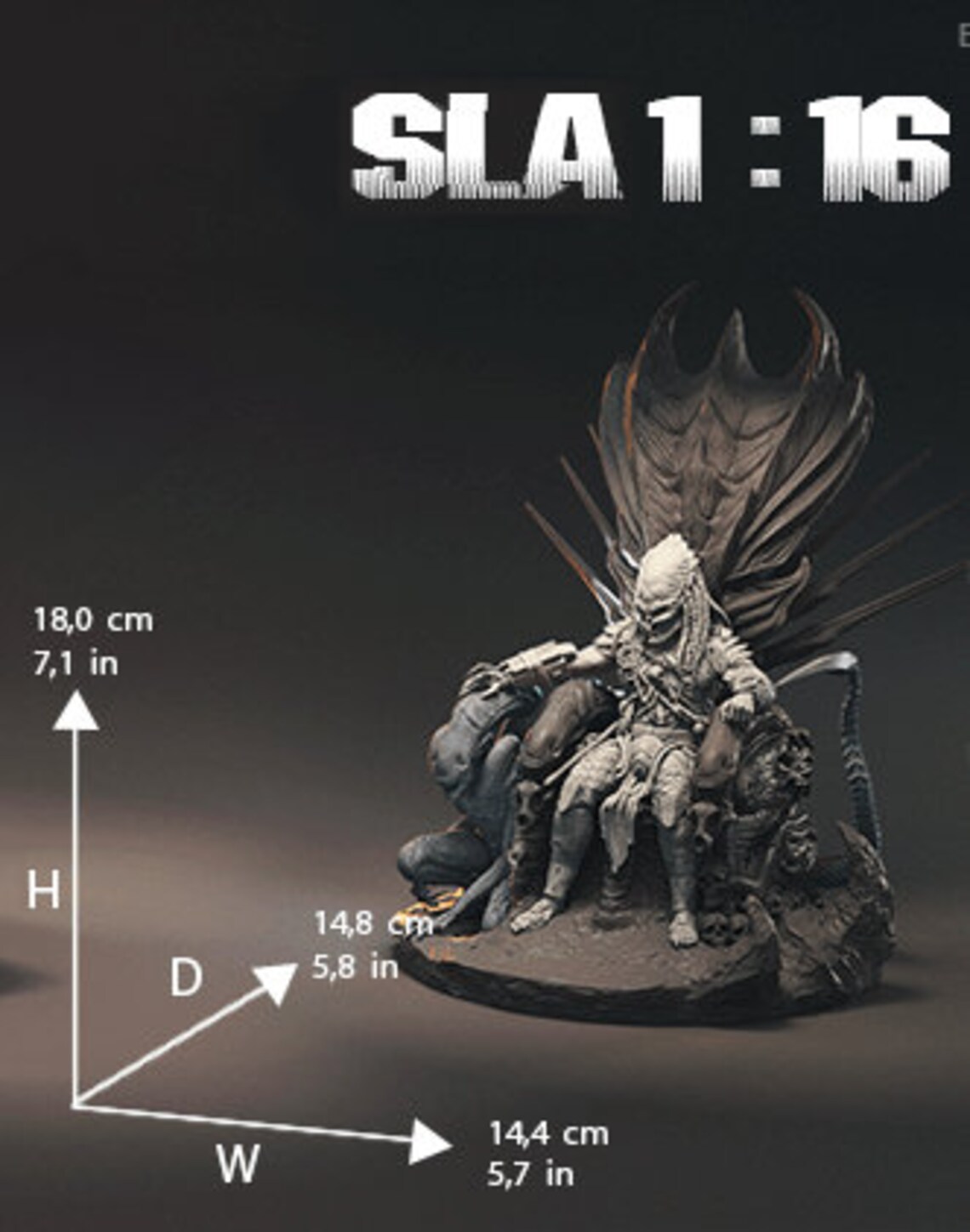 Predator on Throne STL, Predator 3D Model, Predator 3D Print Files ...