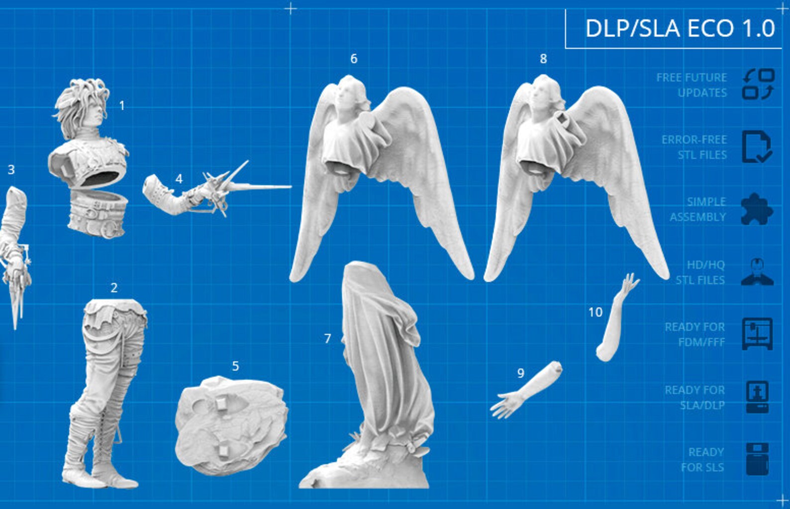 Edward Scissorhands STL, Scissorhands 3D Model, Scissorhands 3D Print Files, Scissorhands Statue ...