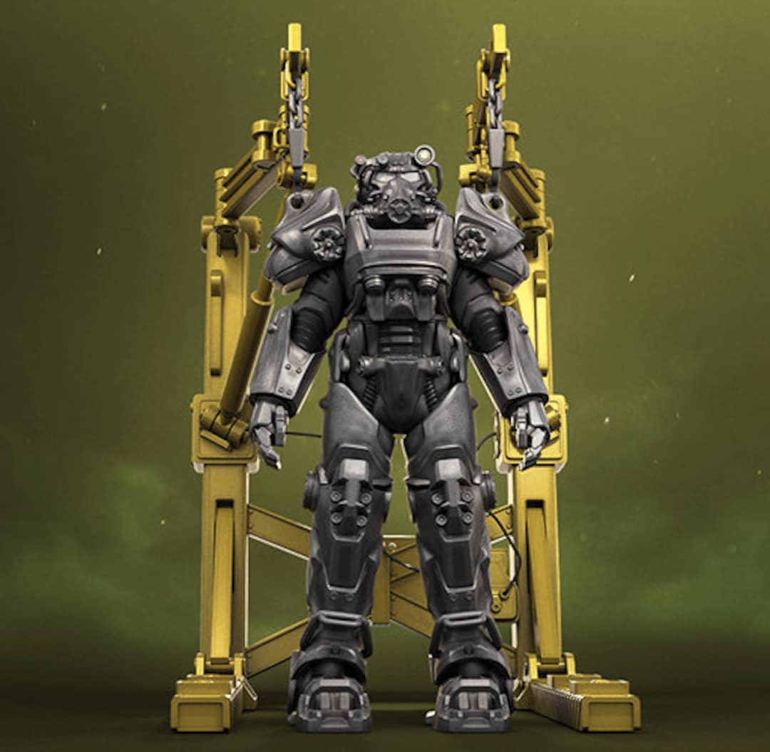 Fallout T-60 Power Armor STL, T-60 Power Armor 3D Model, T-60 Power ...