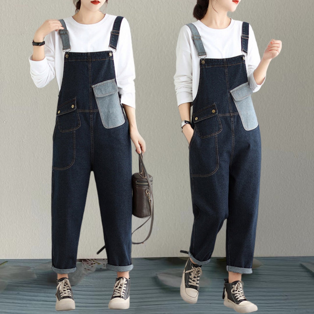 Lana Roux 90s Retro Style Revolt Look Utility Cargo Denim Multi Pocket ...