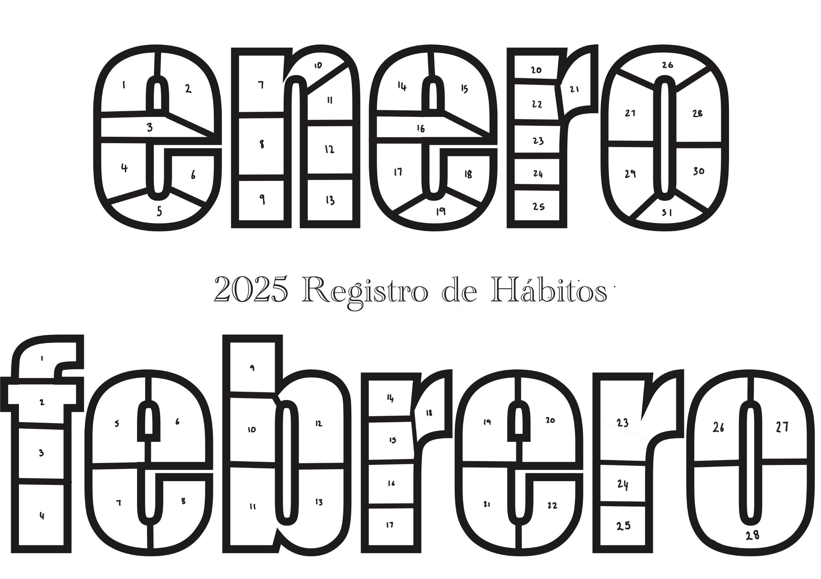 2025 Spanish Habit Tracker/ New Year’s Resolutions - Etsy