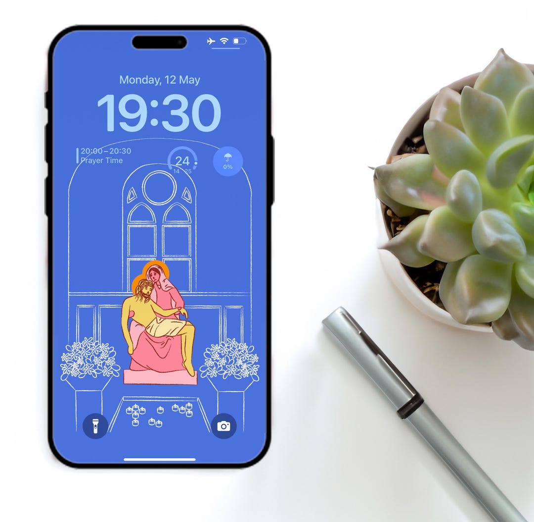 Piety Wallpaper, Jesus Lockscreen, Virgin Mary Background, Christian ...