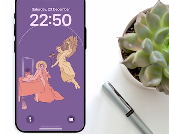 Annunciation Wallpaper, Catholic Lock Screen, Christian Iphone, Holy ...