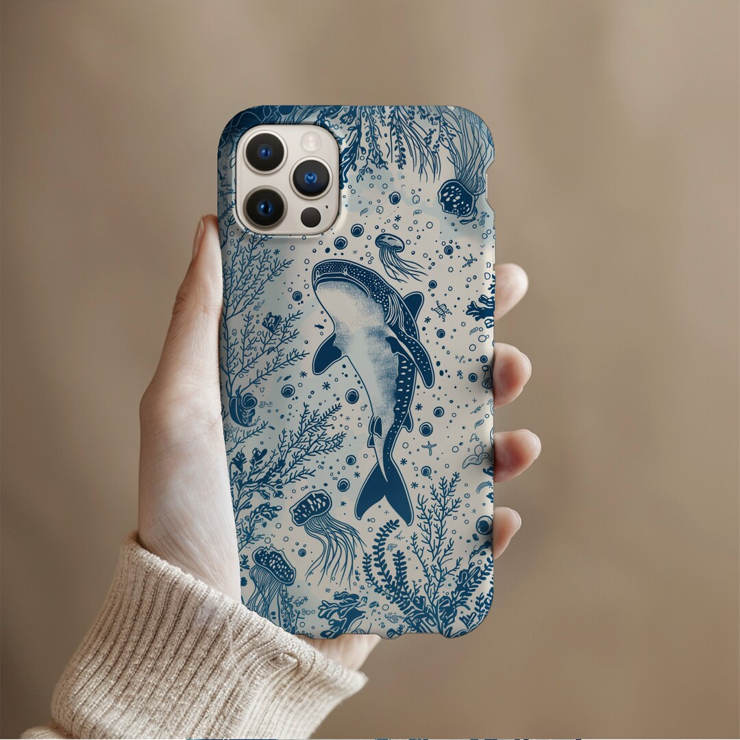 Whale Shark Aqua by Denes Anna Design Phone Case Turtle Octopus Fish ...