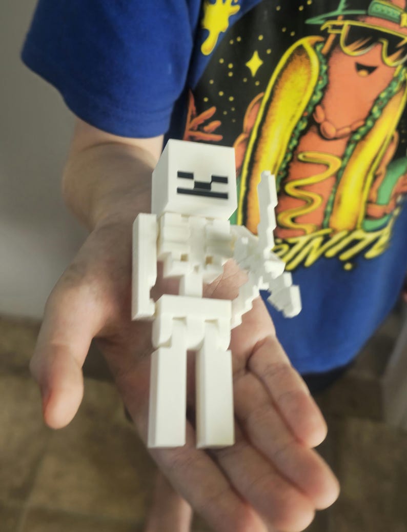 Skeleton Minecraft Flexi - 3D Printed - Articulated - Minecraft ...