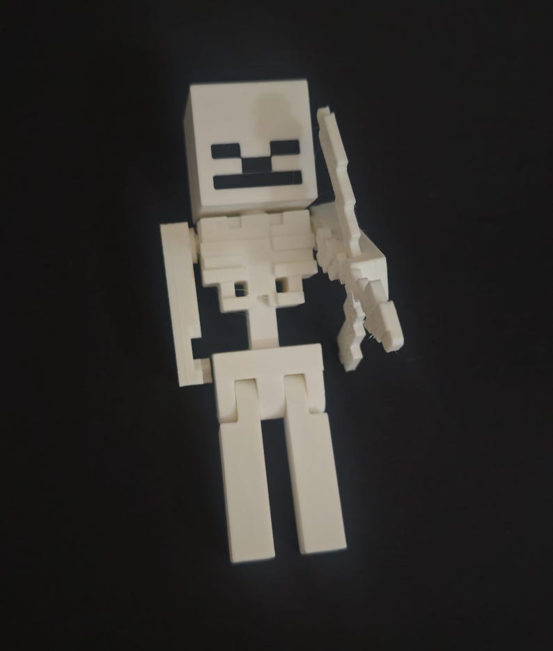 Skeleton Minecraft Flexi - 3D Printed - Articulated - Minecraft ...