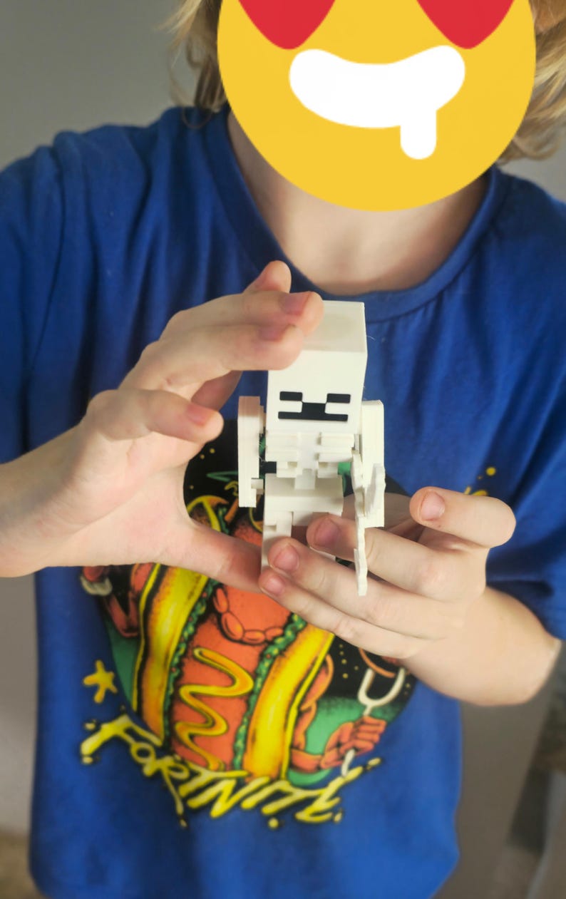 Skeleton Minecraft Flexi - 3D Printed - Articulated - Minecraft ...