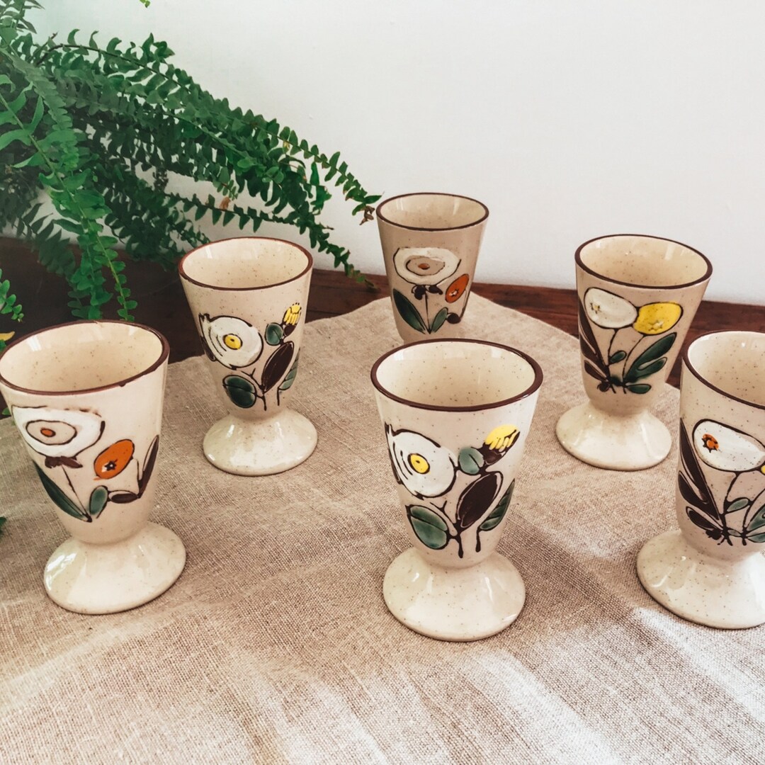 Set of 6 Vintage Stoneware Mazagrans - Etsy