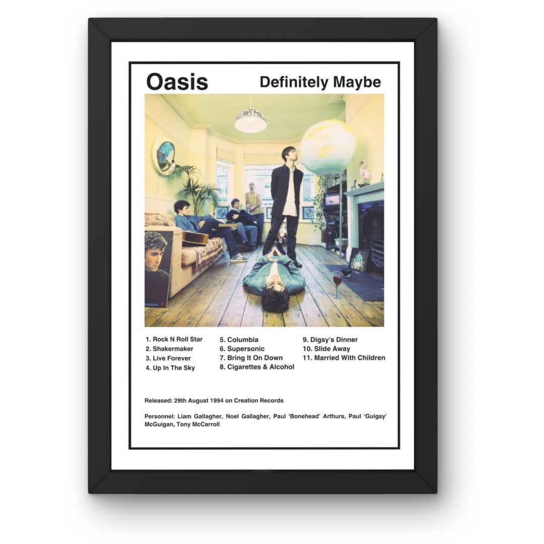 Oasis Definitely Maybe Digital Print - Etsy