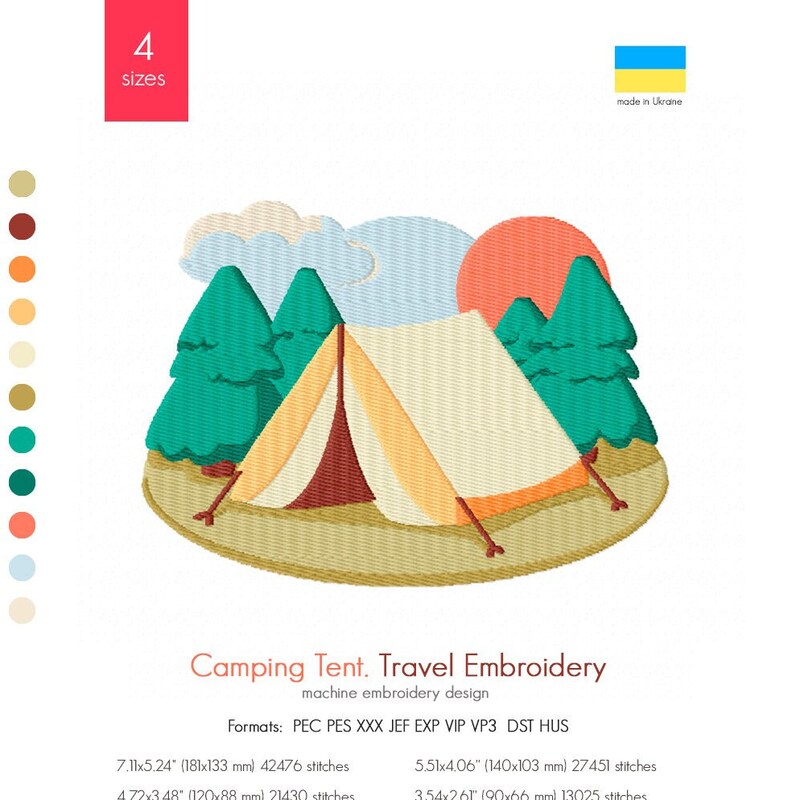 Embroidery Camping - Etsy