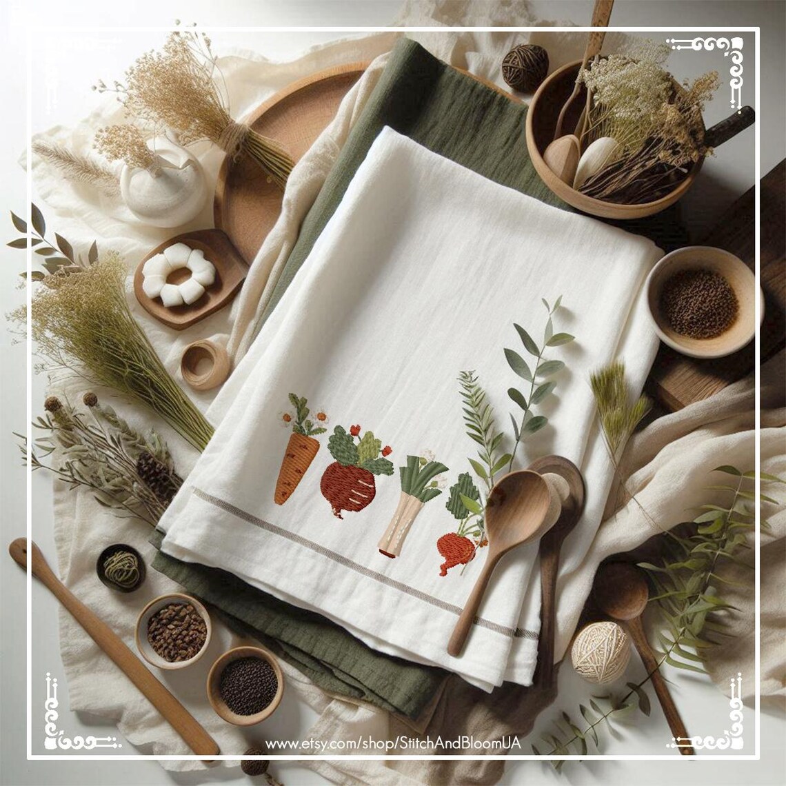 Farm Vegetables Machine Embroidery Design, Carrot Beet Leek Turnip ...