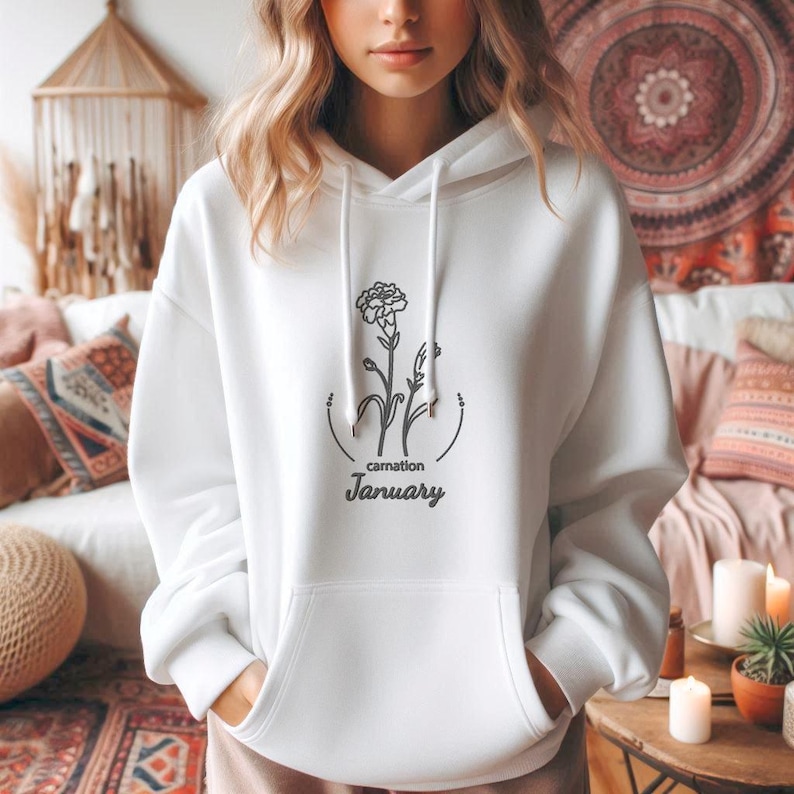 Birth Flower Machine Embroidery Design, Zodiac Flower Machine ...