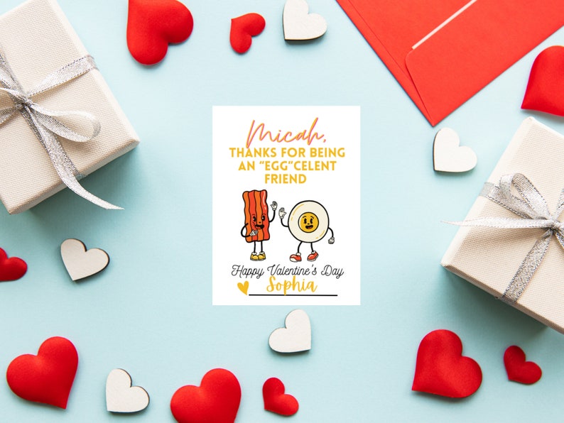 Printable Food Pairing's Valentine's Day Cards L Classroom Valentine's ...