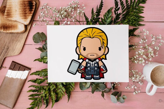 Chibi Heroes Avengers SVG Clipart Bundle Cut File For Cricut ...