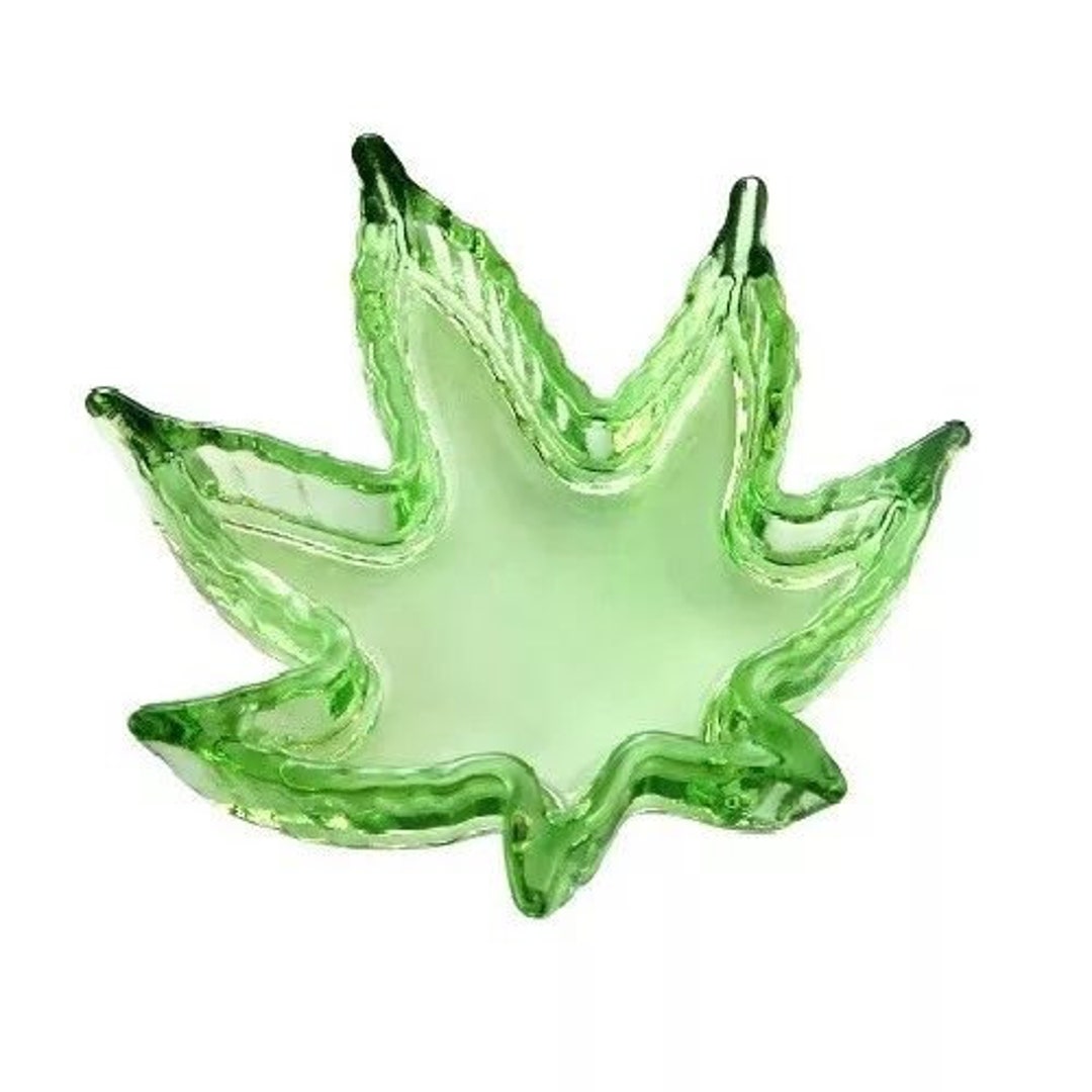 Glass Leaf Ashtray Design Cigarette Cigar Smoking Novelty - Etsy