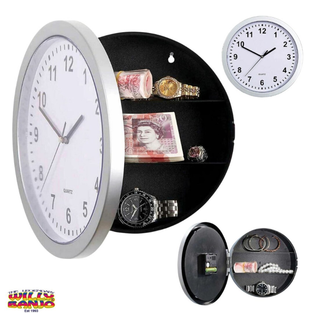 Wall Clock Watch Diversion Safe Secret Stash Can Hidden Storage ...