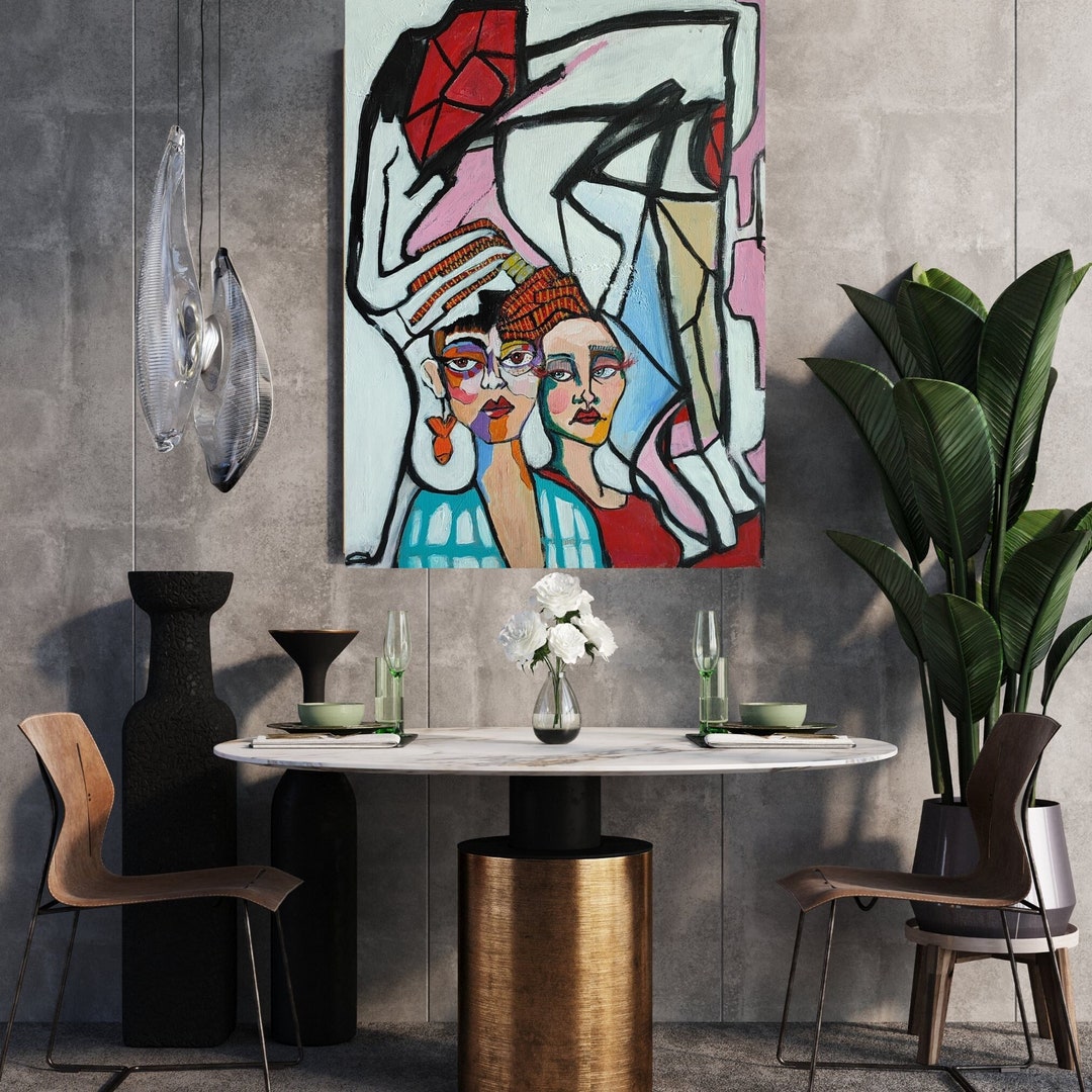 Modern Art Figurative Unique Painting Wall Art Print Contemporary Art ...