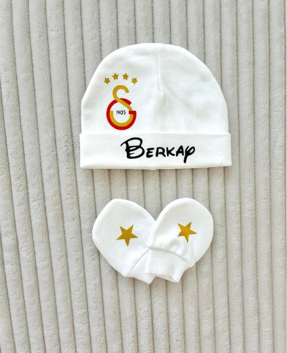 Galatasaray Cim Bom Gift Set Baby Bodysuit, Baby Gloves, Baby Hat - Etsy