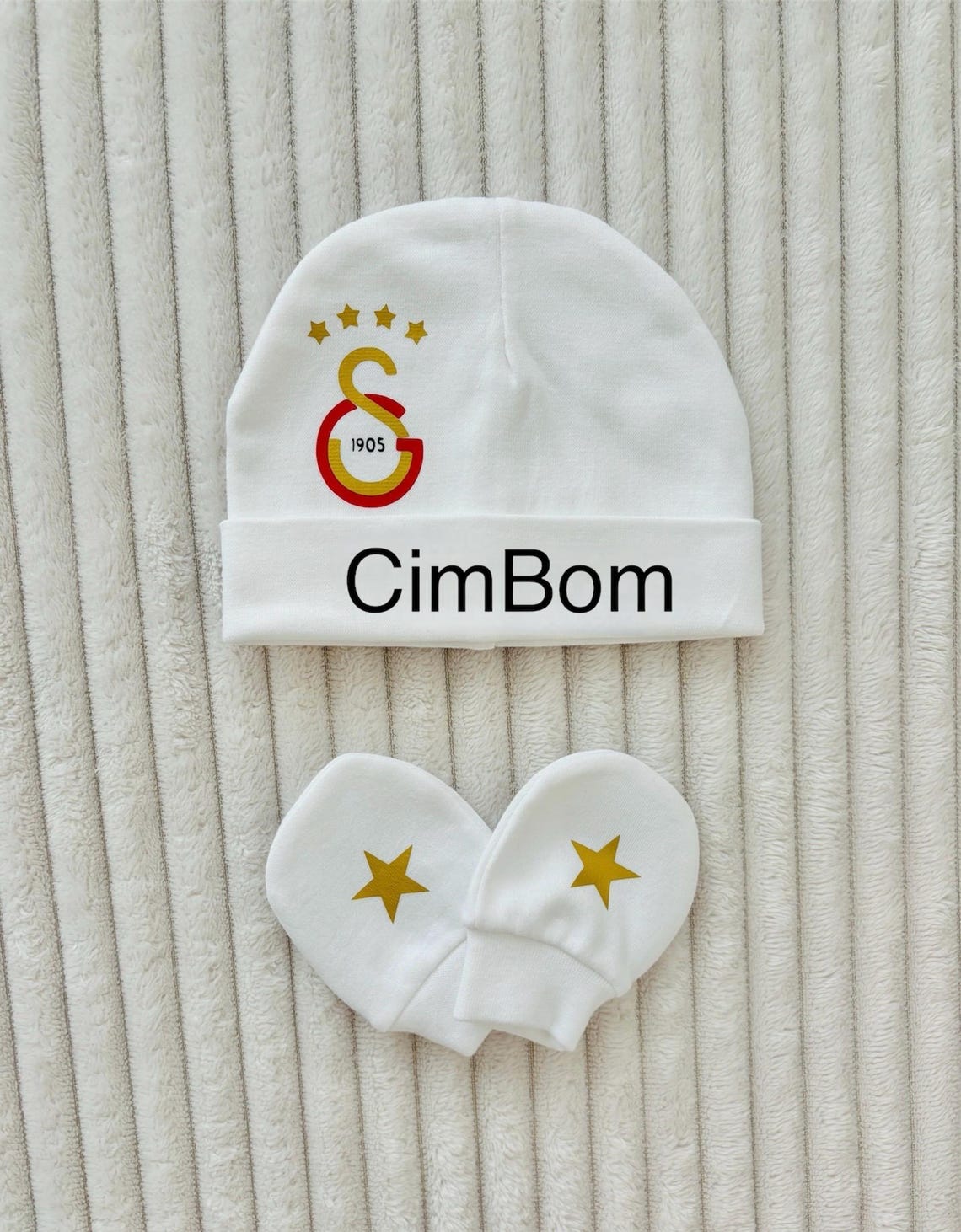 Galatasaray Cim Bom Gift Set Baby Bodysuit, Baby Gloves, Baby Hat - Etsy