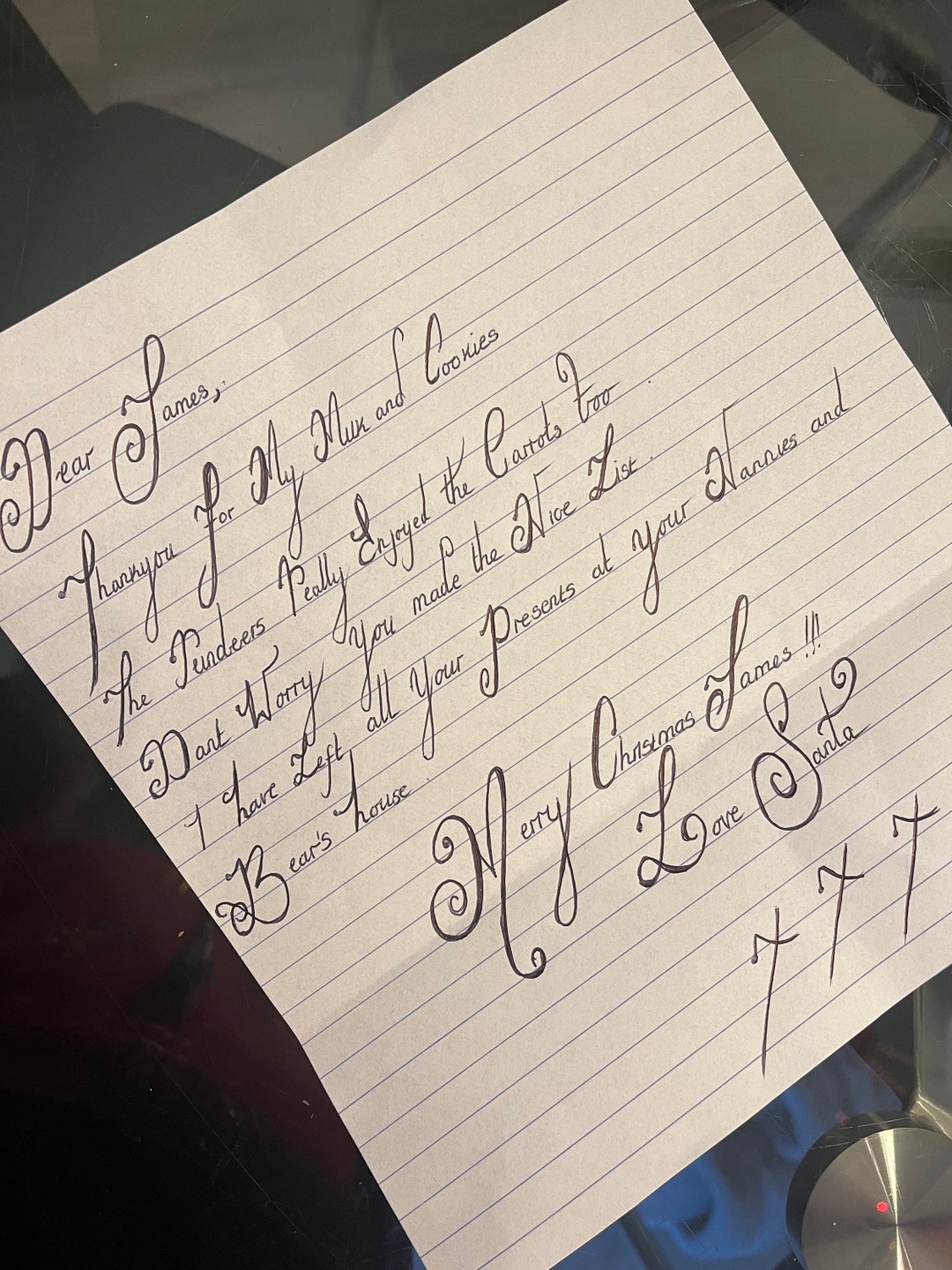 Handwritten Letter From Santa :) - Etsy