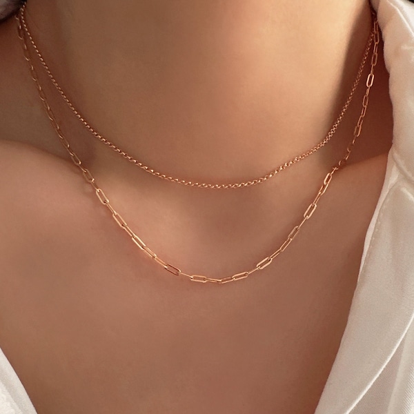 Double Layer Necklace - Etsy