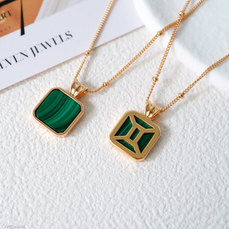 Malachite Neck Jewelry - Etsy