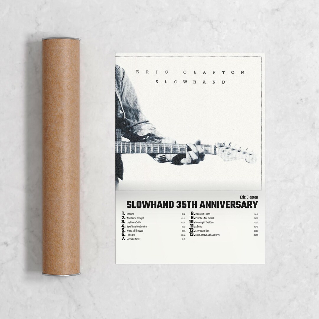 Eric Clapton Slowhand 35th Anniversary Album Cover Poster - Etsy