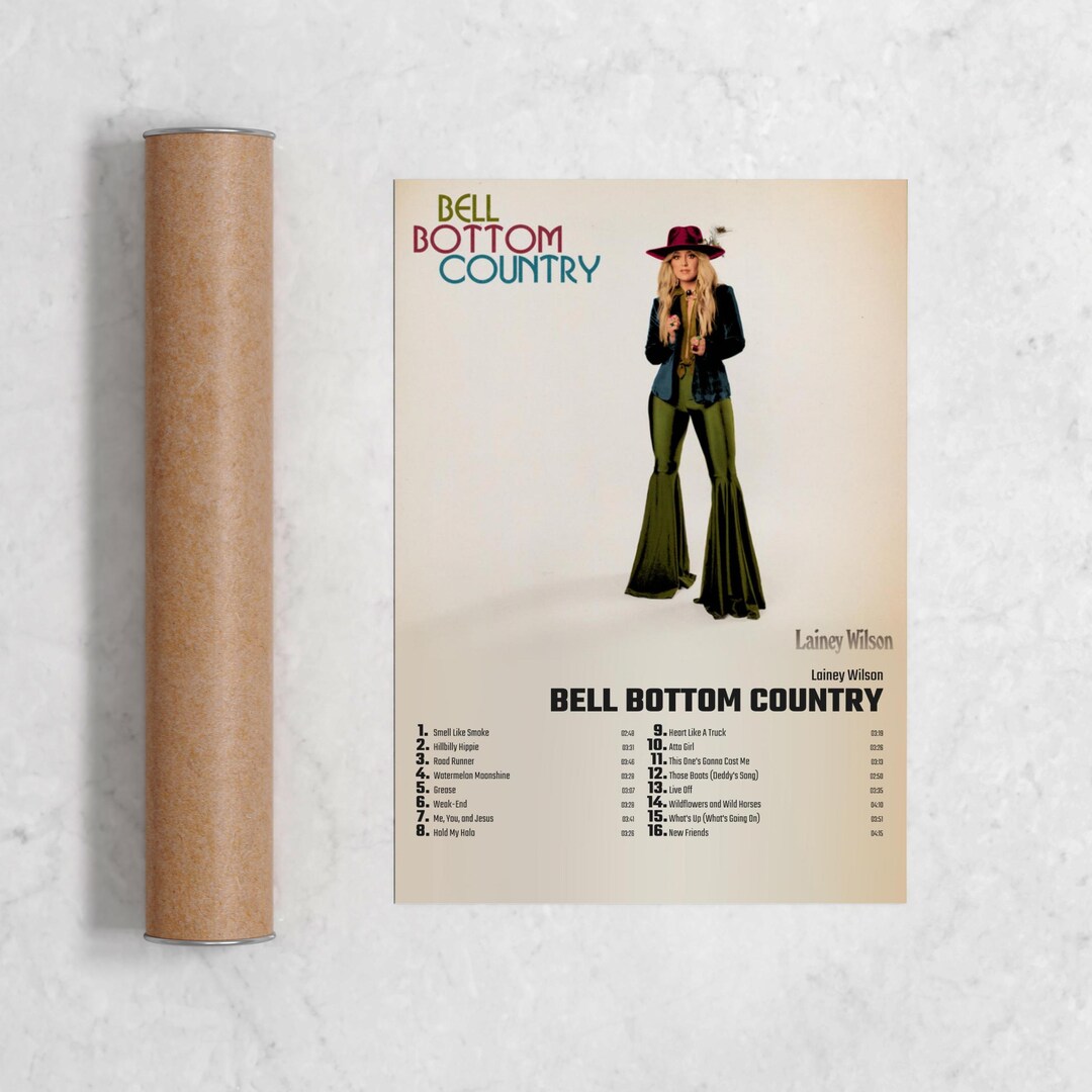 Lainey Wilson Bell Bottom Country Album Cover Poster Print - Etsy