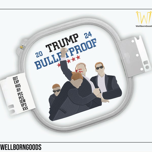 Embroidery File Trump - Etsy