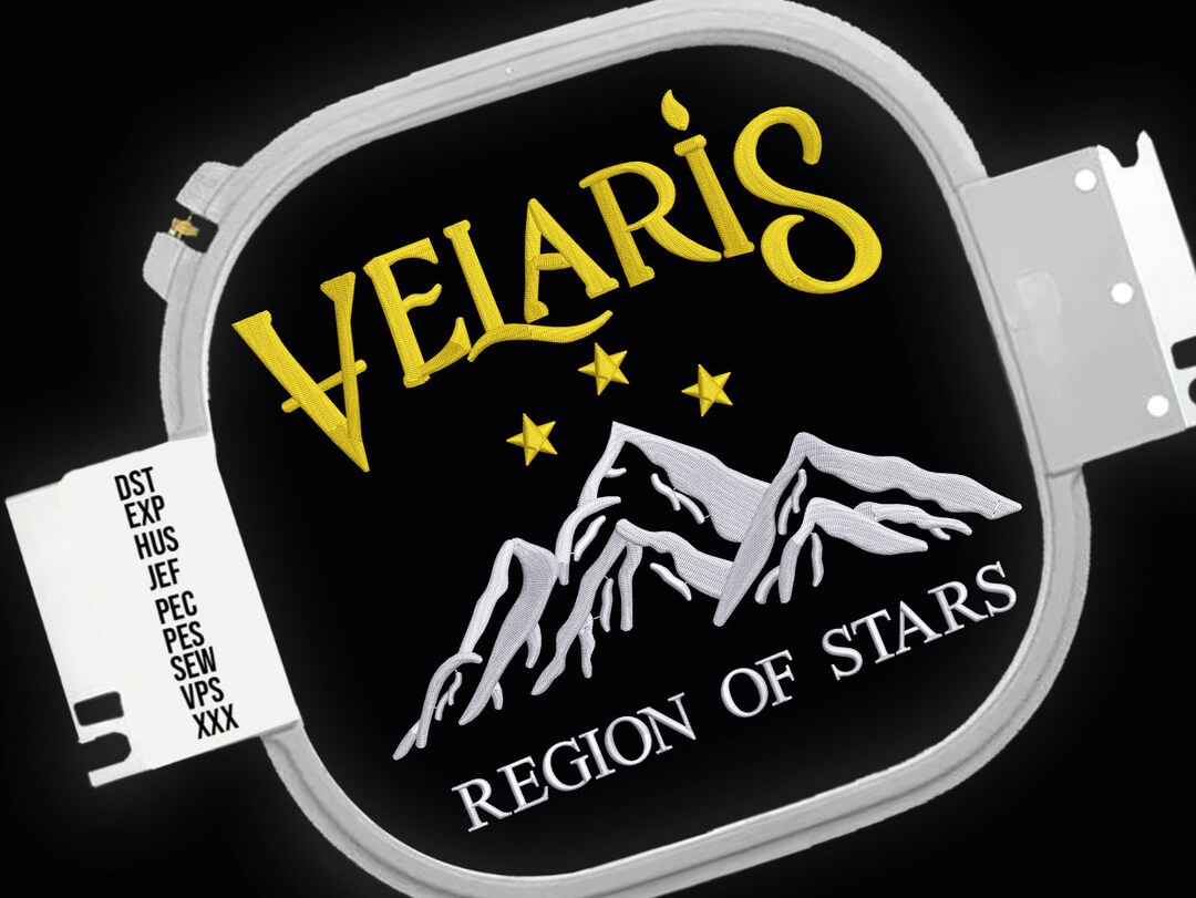 Embroidered VELARIS Mountain, Paradise Mountains City of Starlight ...