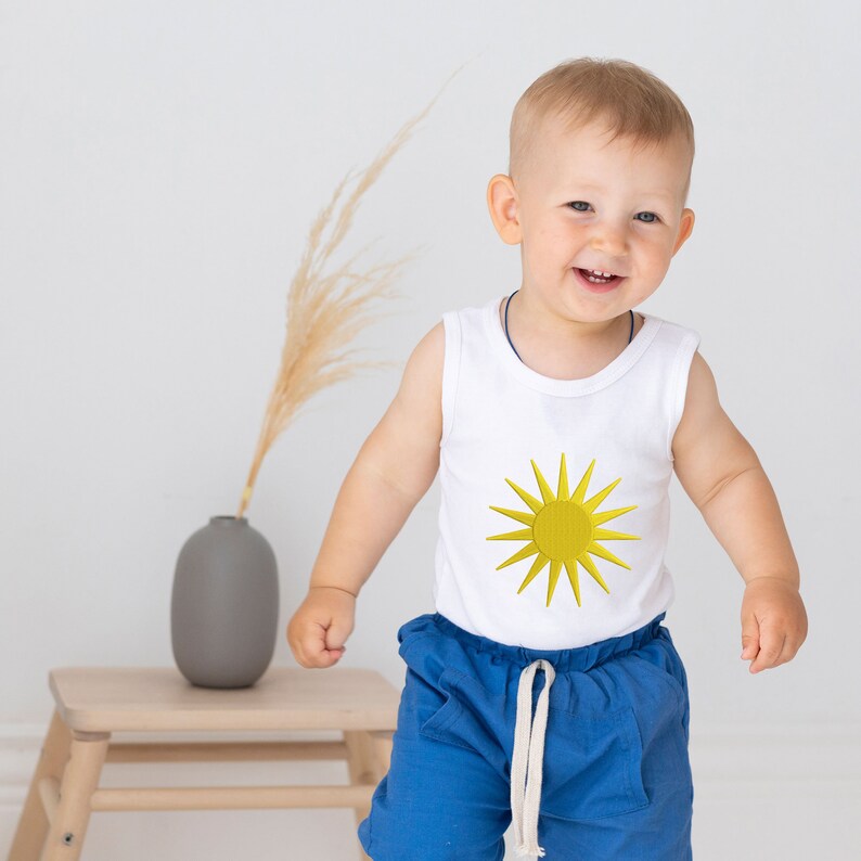 Mini Sun Embroidery Design, Sun Machine Embroidery Pattern, Digital ...