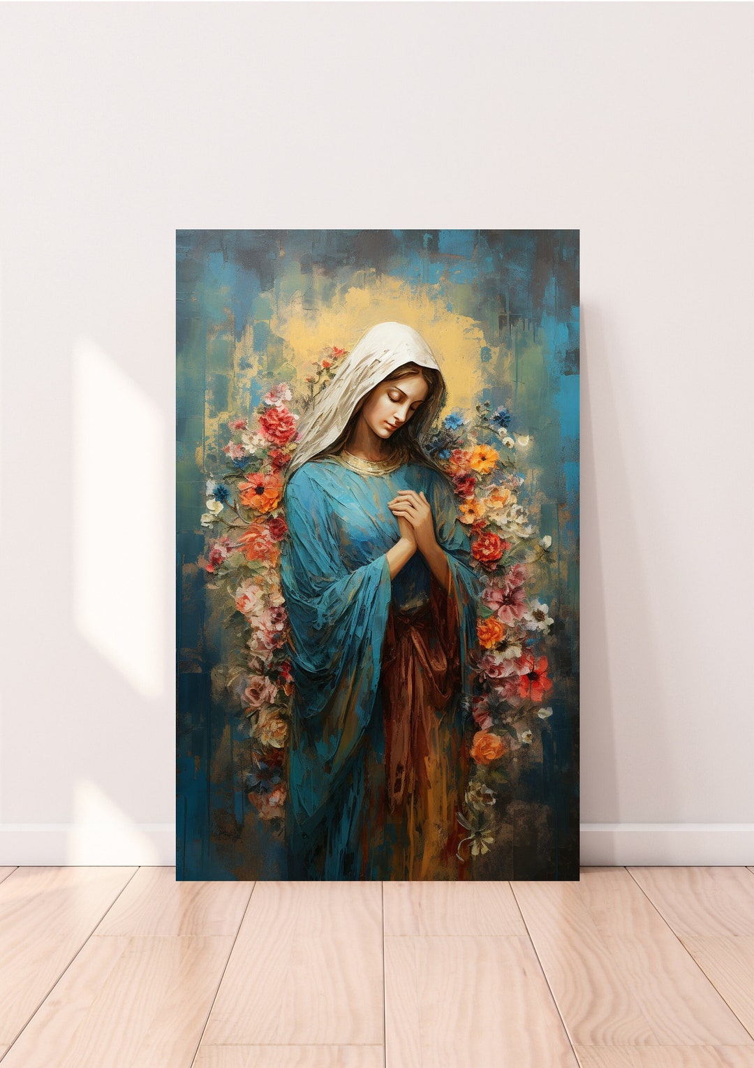 Virgen Mary Matte Poster Wall Art Home Hanging Decor Virgen Mary Poster ...