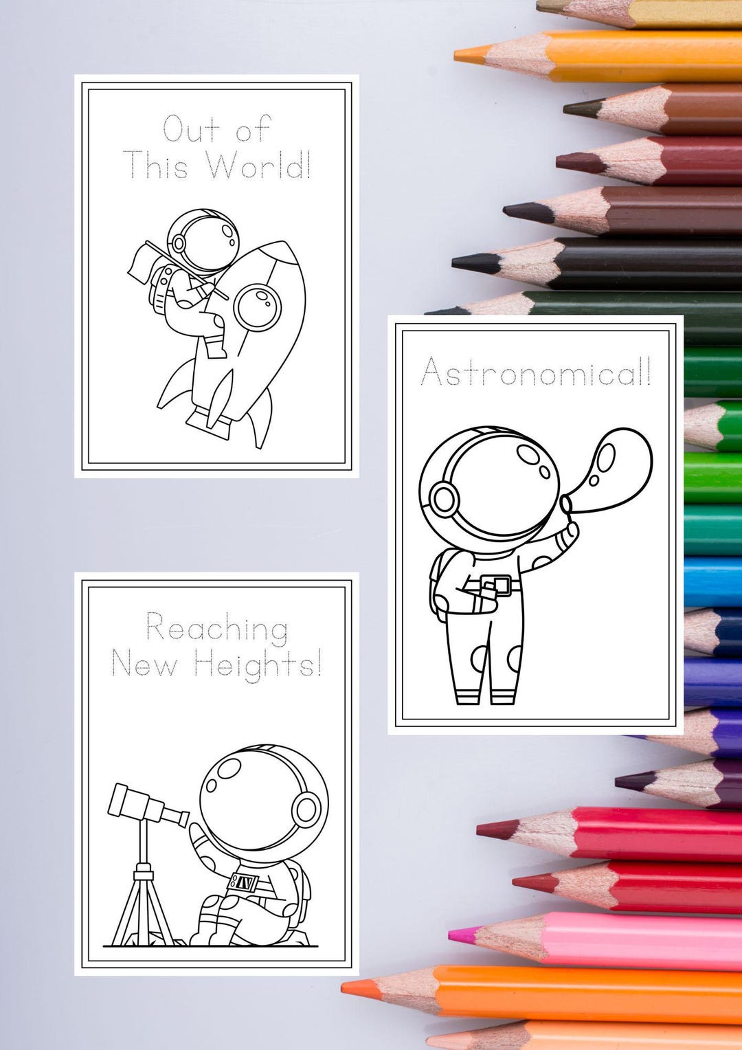Coloring Space Book With Quotes, Coloring Star, Coloring Moon ...