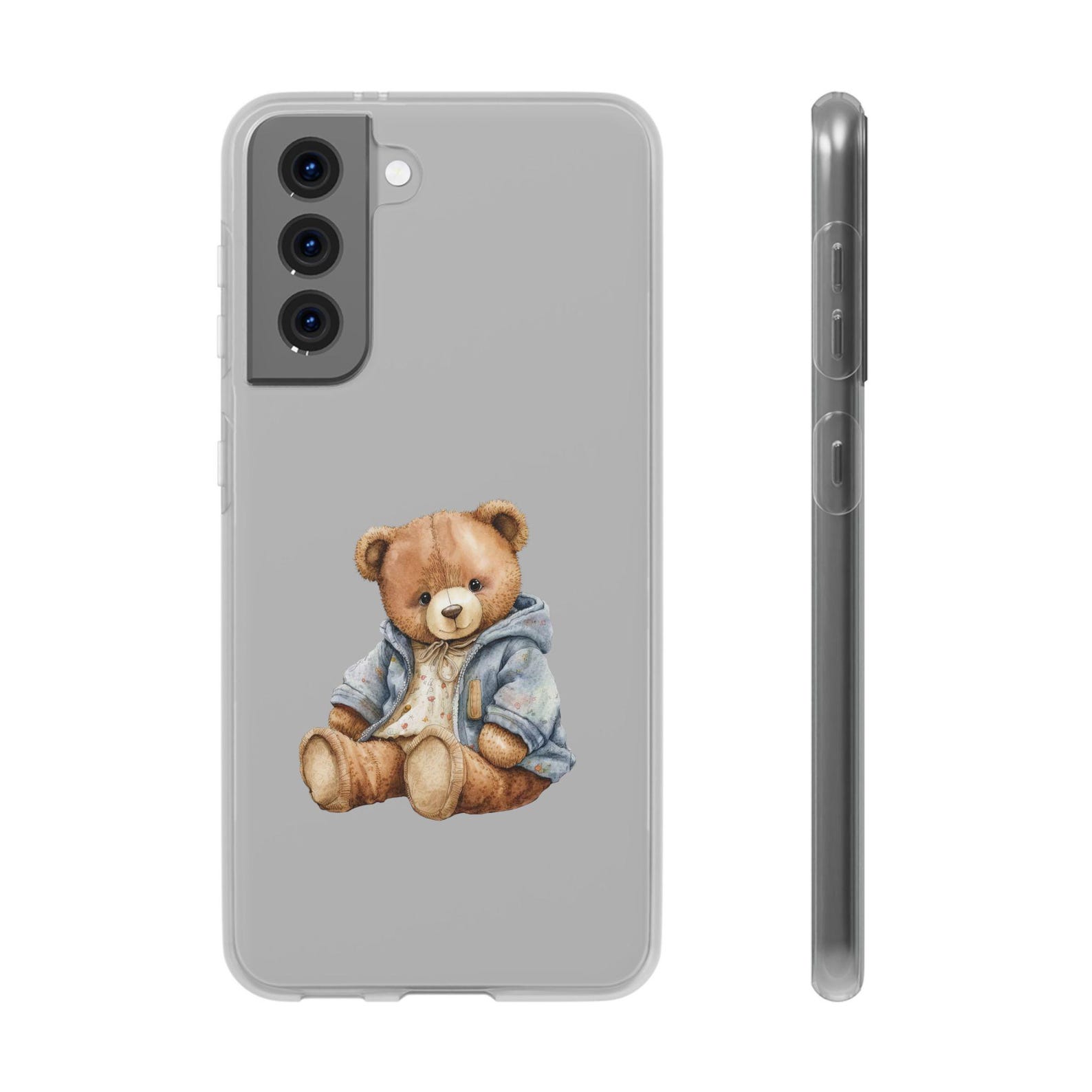 Cute Teddy Bear Flexi Phone Case, Adorable Kids & Adults Accessory - Etsy