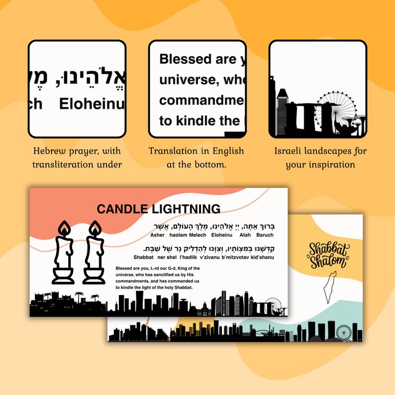Printable Shabbat Dinner Flashcards Shabbat Prayers, Siddur, Torah ...