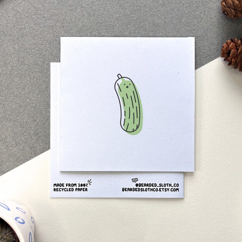 Customise Pickle Greeting Card - Vegetable Card | Heartwarming ...
