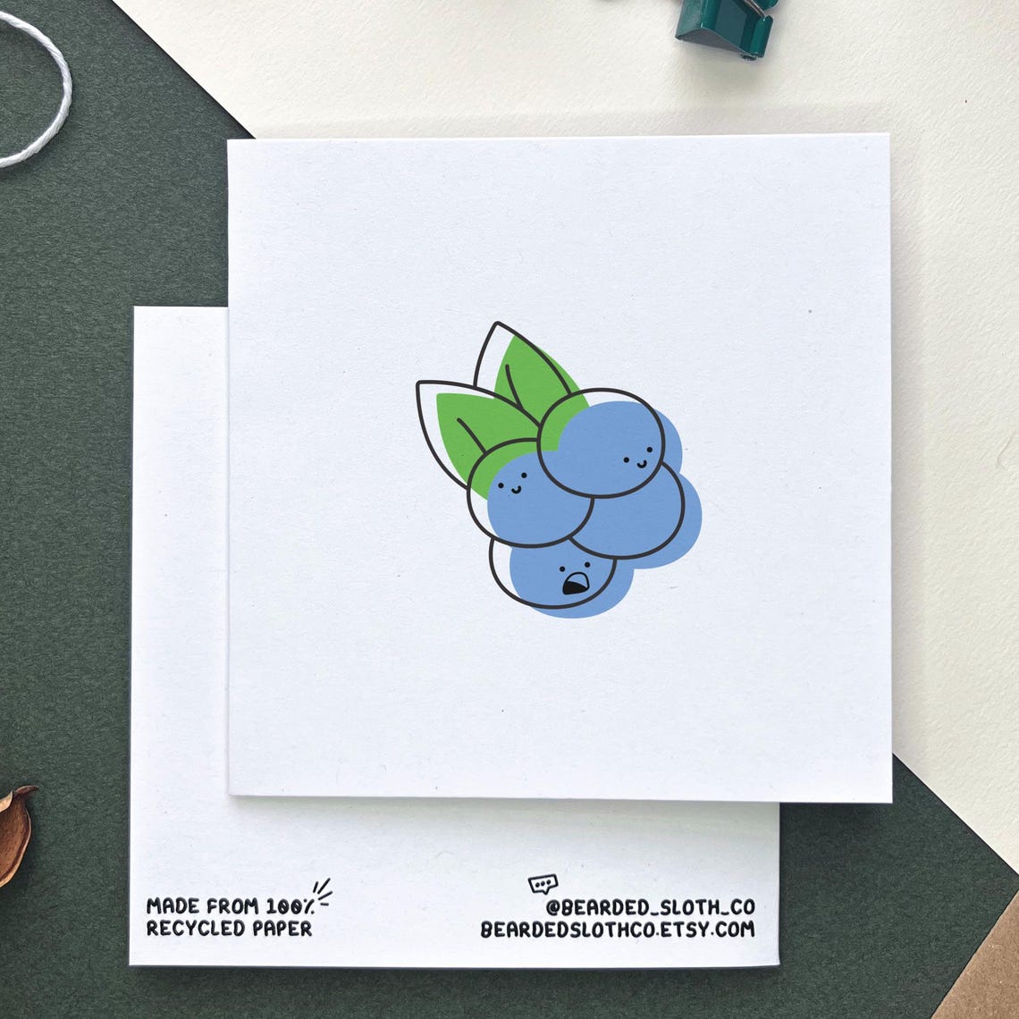 Customise Blueberry Greeting Card - Art | Delightful Fruit Card ...