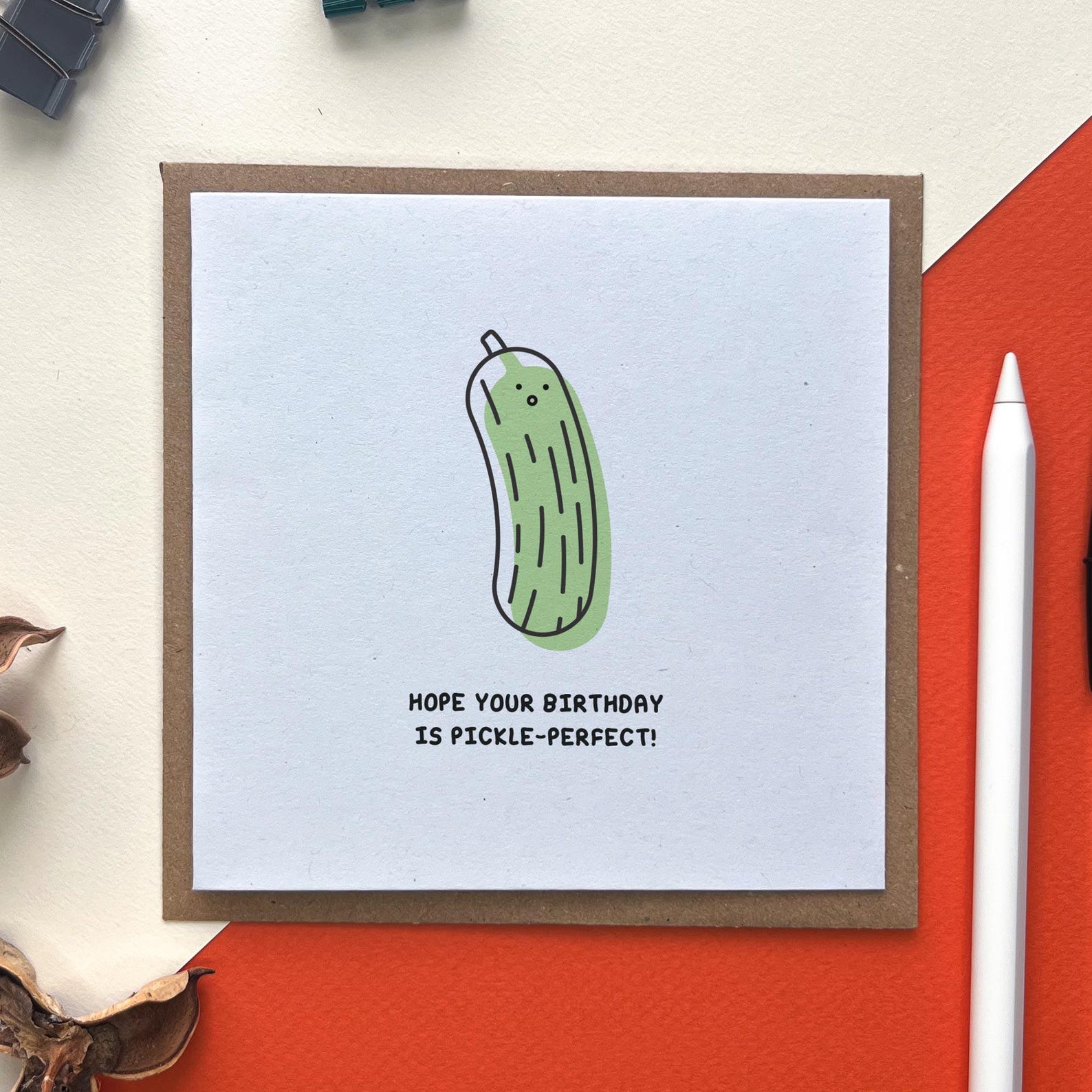 Customise Pickle Greeting Card - Vegetable Card | Heartwarming ...