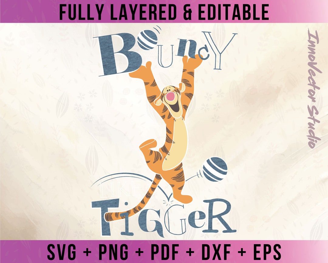 Pooh Premium Layered SVG Vector for Cricut and Silhouette Digital File ...