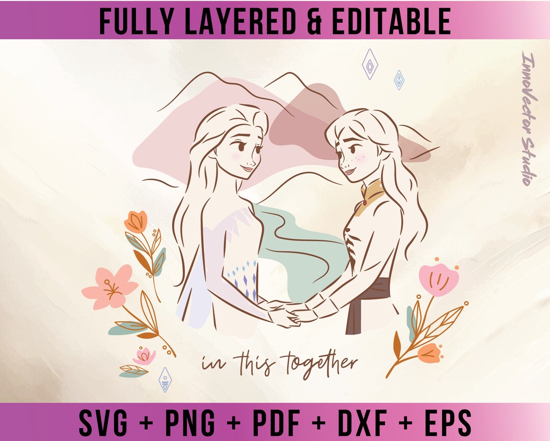 Frozen Premium Layered SVG Vector for Cricut and Silhouette Digital ...