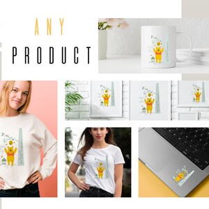 Pooh Trees & Bees Premium Layered SVG Vector for Cricut and Silhouette ...