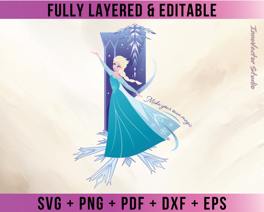 Frozen Premium Layered SVG Vector for Cricut and Silhouette Digital ...