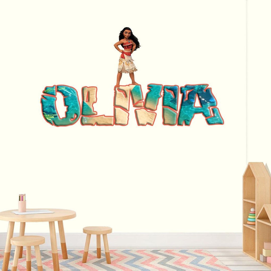 Personalised Name Sticker for Kids Room | Boys | Girls | Toddlers ...